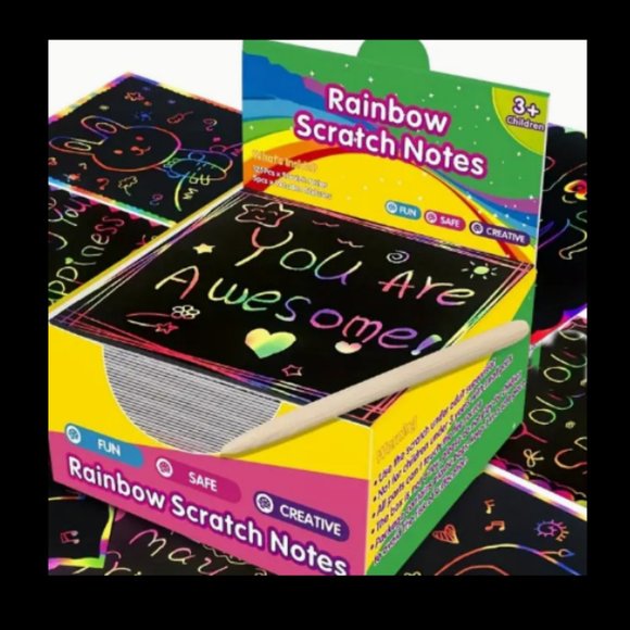 Toys | 10 Scratch Art Rainbow Scratch Pad | Poshmark